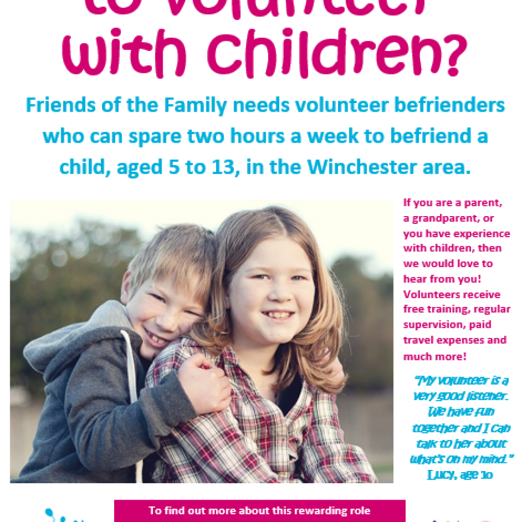 volunteer-with-children-poster – Friends of the Family